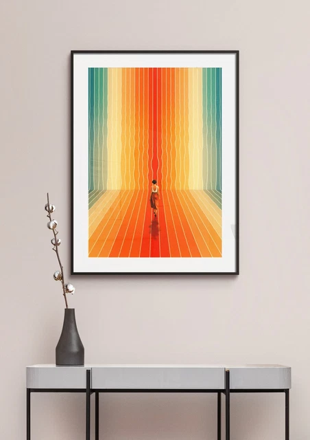 Modroom Here I Come Optical Art Poster Retro Op Art Collage Wall ...