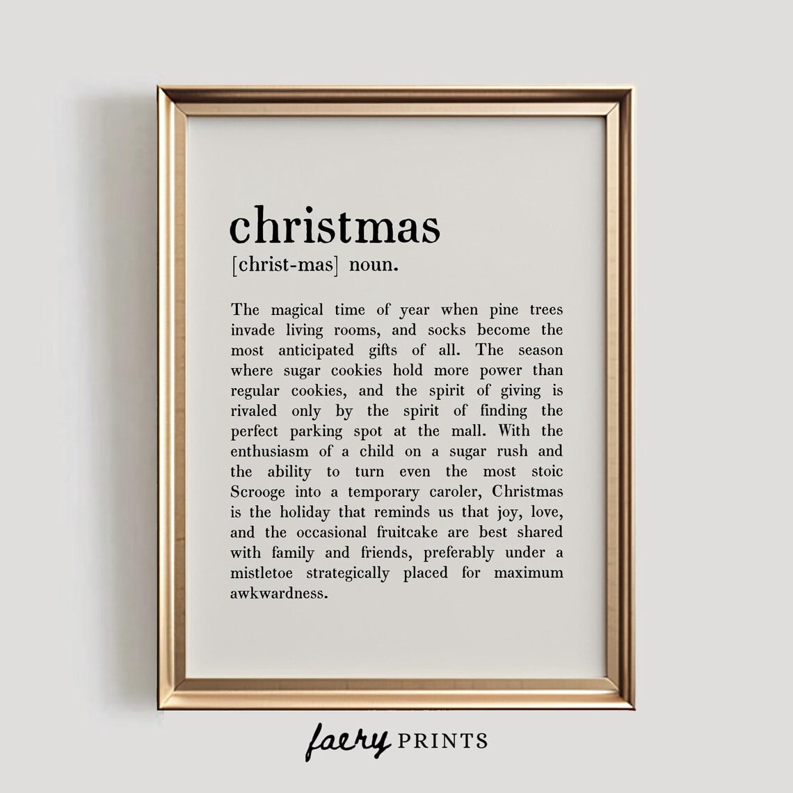 Modroom Holiday Definition Print | Holiday Wall Art | Holiday Art ...