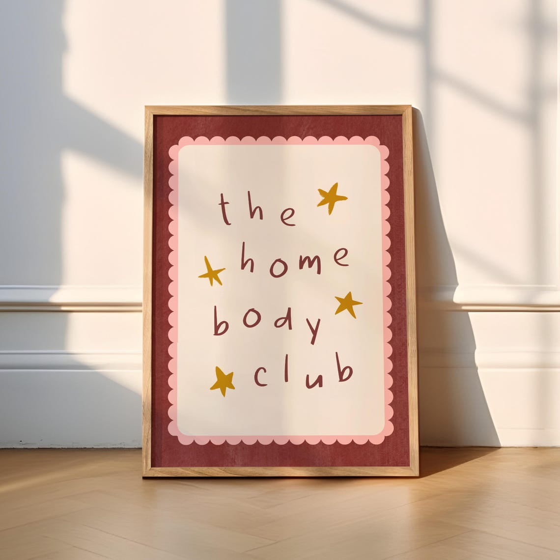 Modroom The Home Body Club Print | 4 Colours | Typography (Home Decor ...