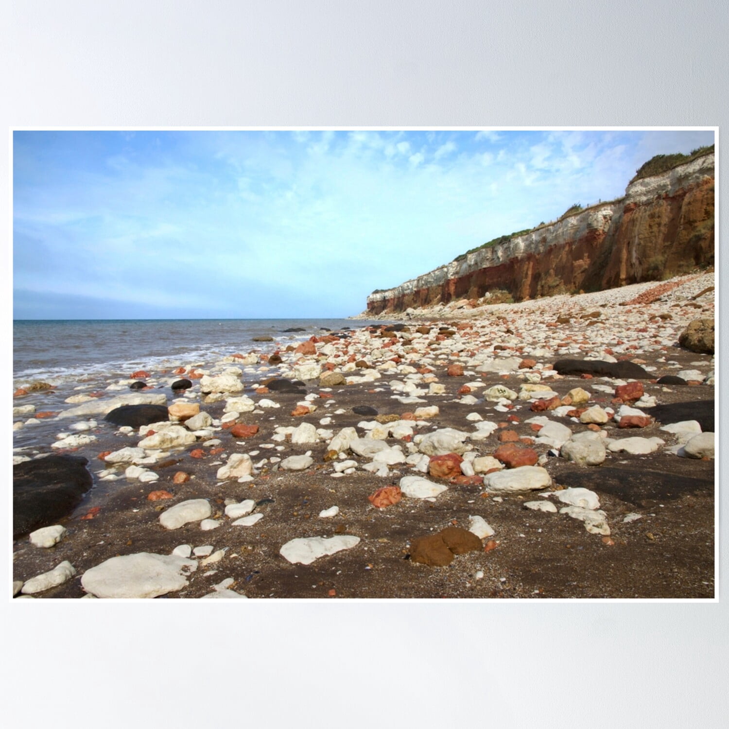 Modroom Hunstanton Rocks! Poster Wall Art, Modern Wall Decor, 8x12 ...