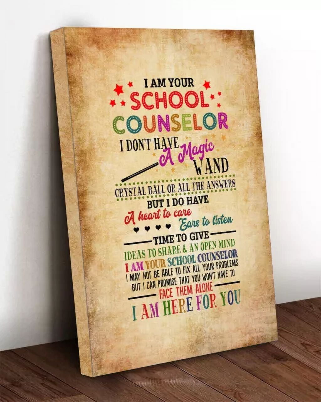 Modroom I'M Your School Counselor I Don'T Have Magic Wand Wall Art ...
