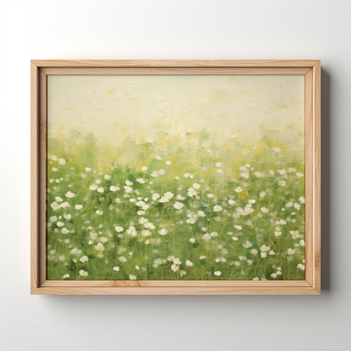 Modroom Impressionist Clover Field Clover Field Wall Art, Impasto ...