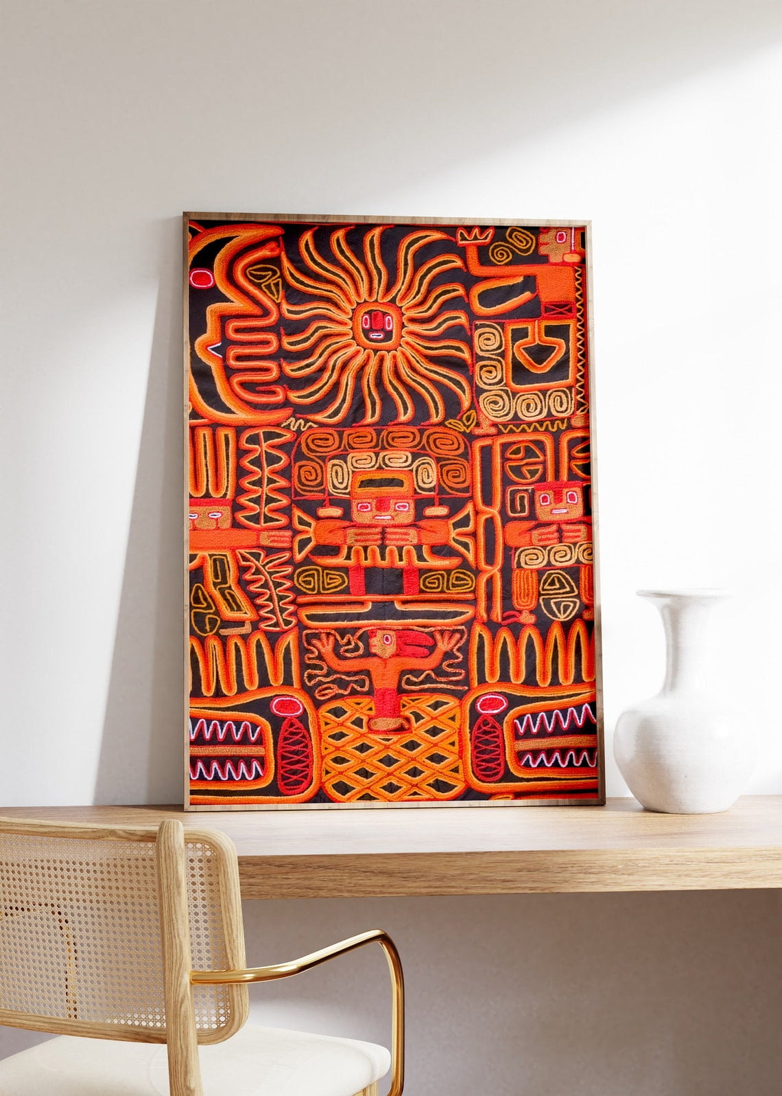Modroom Incan Weaving Poster Vintage Peru Ornament Wall Art Inca ...