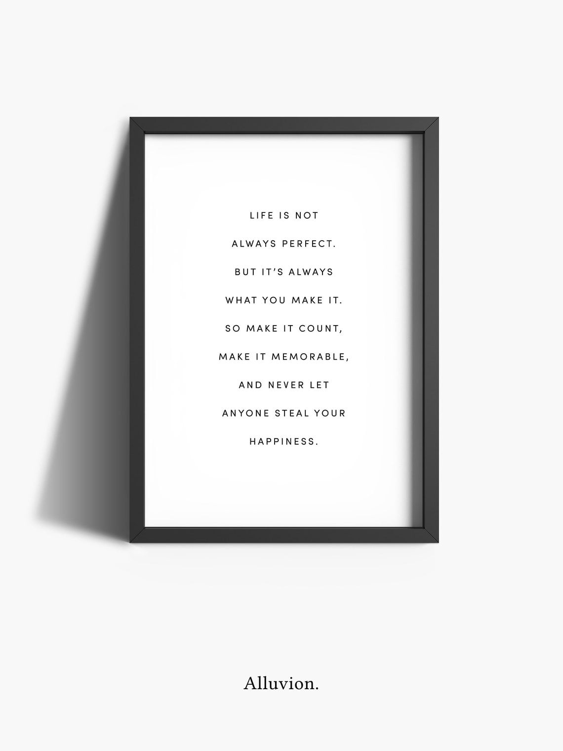 Modroom Inspirational Wall Art | Life Is Not Always Perfect ...