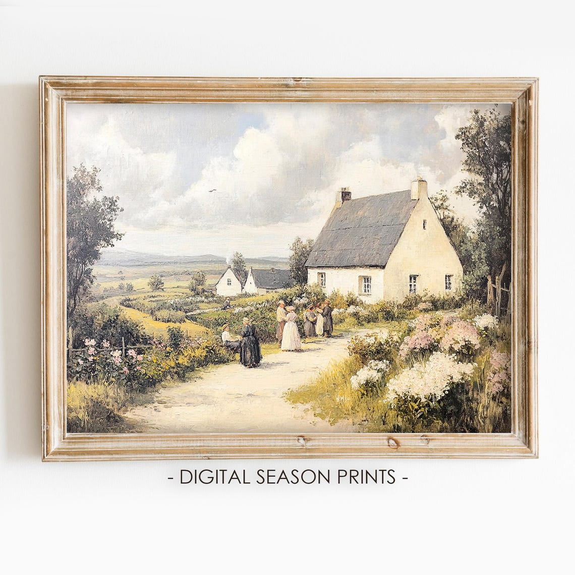 Modroom Irish Old Village, Ireland Wall Decor, Irish Town Landscape ...