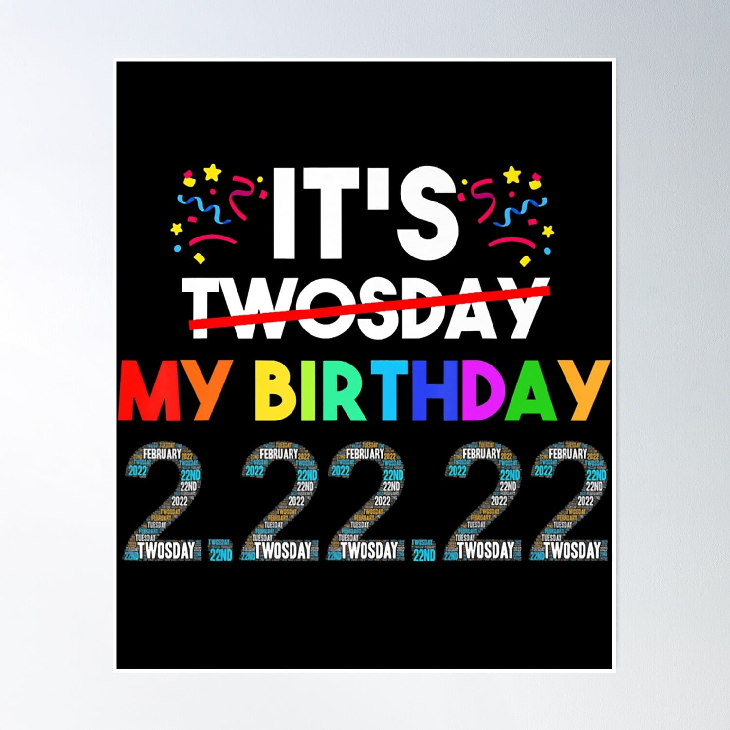 Modroom Its My Birthday Twosday Tuesday 2 22 22 Feb 2Nd 2022 Poster ...