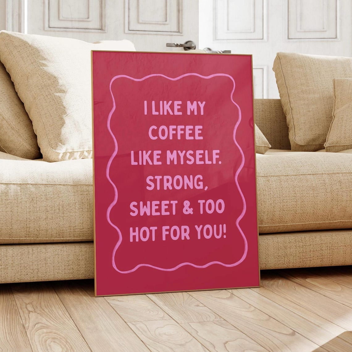 Modroom This Kitchen Is For Crying Print Pink Quote Retro Poster Trendy ...