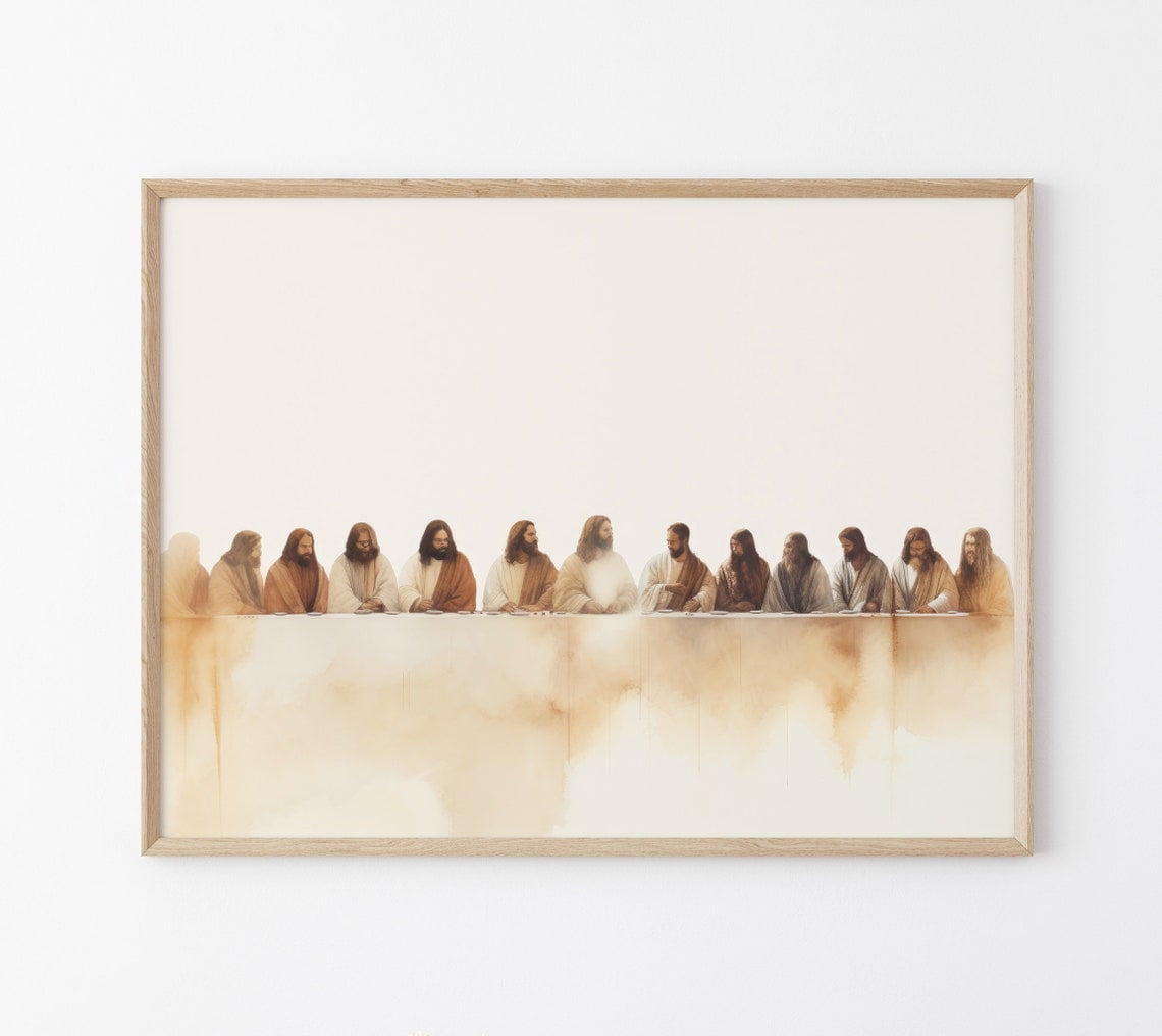 Modroom The Last Supper Watercolour, Fall Decor, Sketches, Jesus Art ...