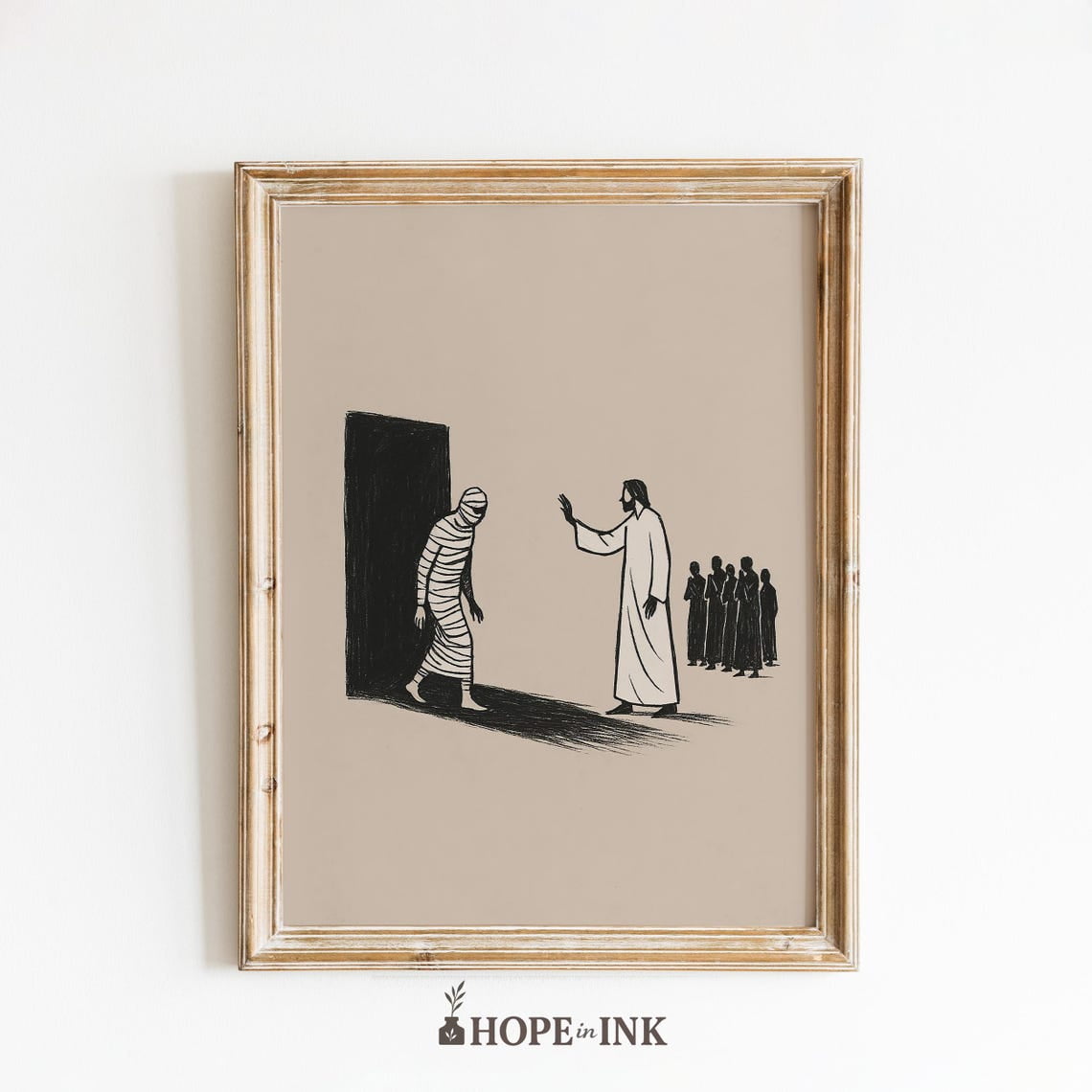 Modroom Lazarus Rises Poster - Minimalist Christian Poster ...