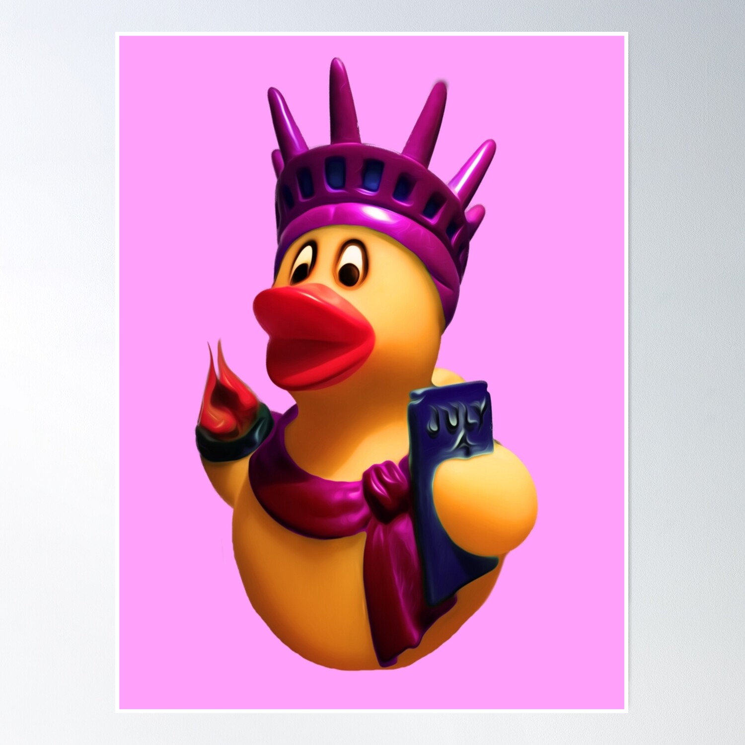 Modroom Liberty Duck Poster Wall Art, Modern Wall Decor, 24x36 UNFRAMED ...