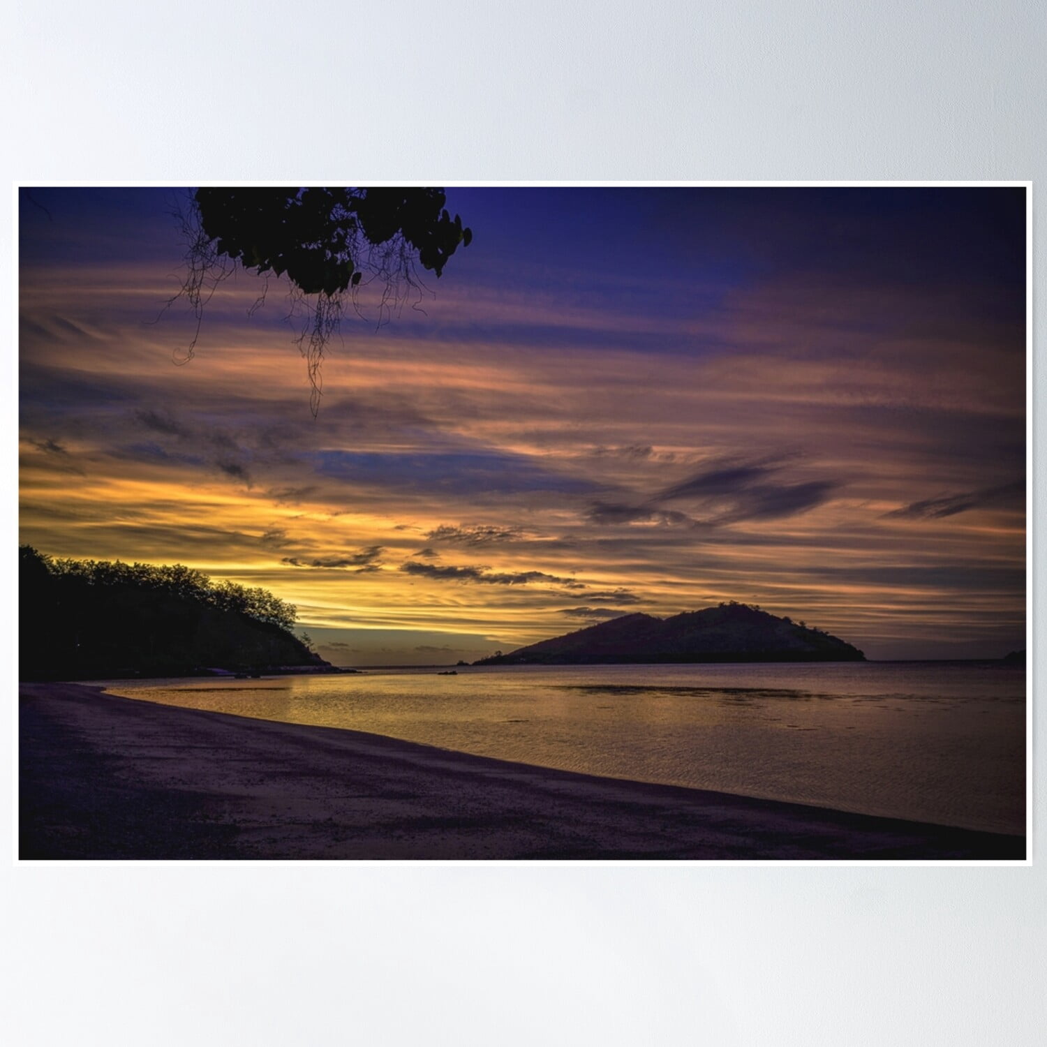 Modroom Likuliku Resort Sunset (3) - Malolo Island, Fiji Poster Wall ...