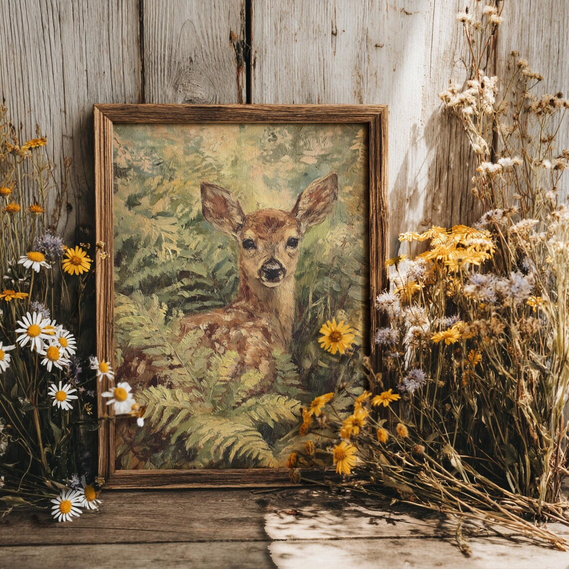 Modroom Little Fawn Poster Woodland Cottagecore Rustic Farmhouse ...