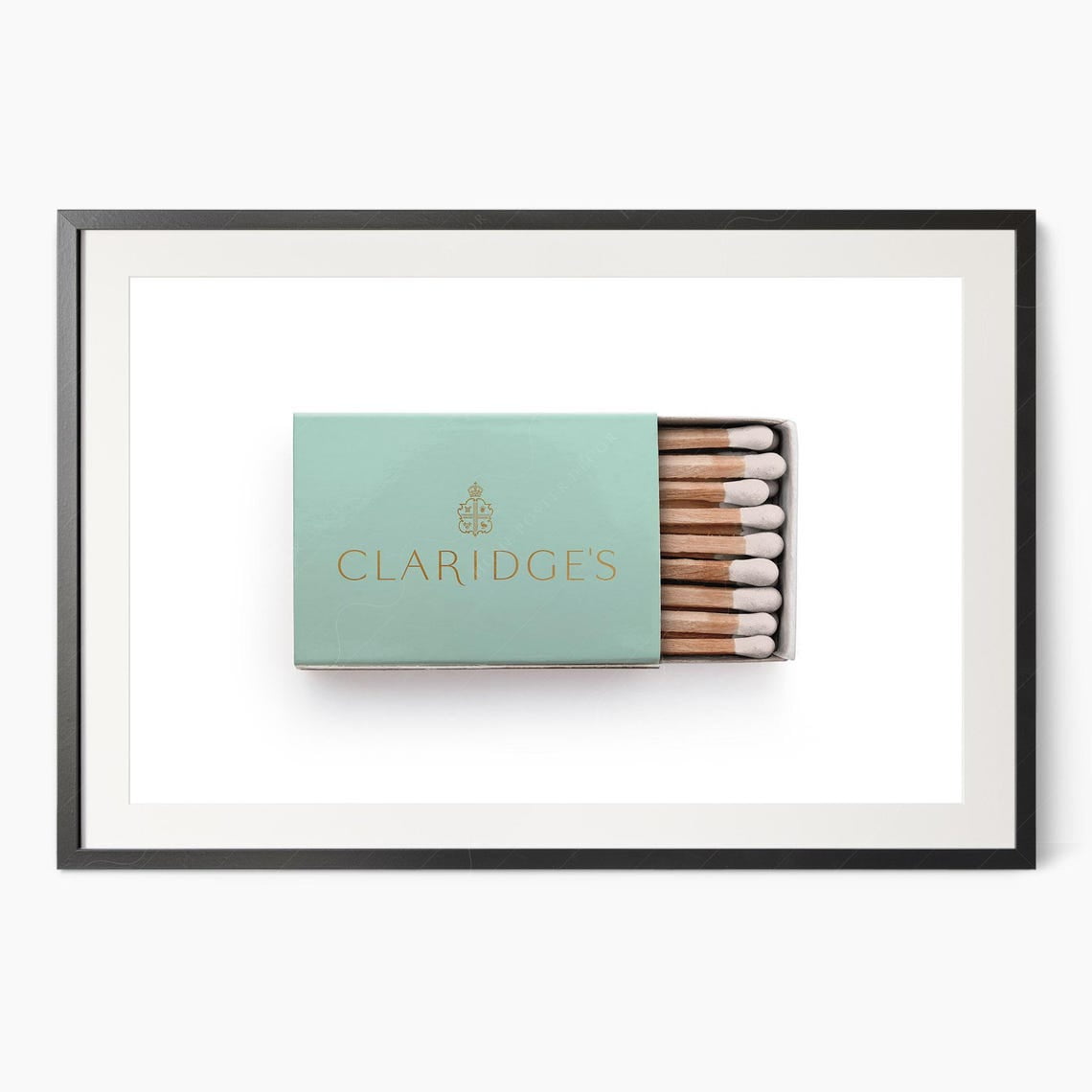 Modroom London Claridge’s Hotel Poster Vintage Matchbox Travel Wall Art ...