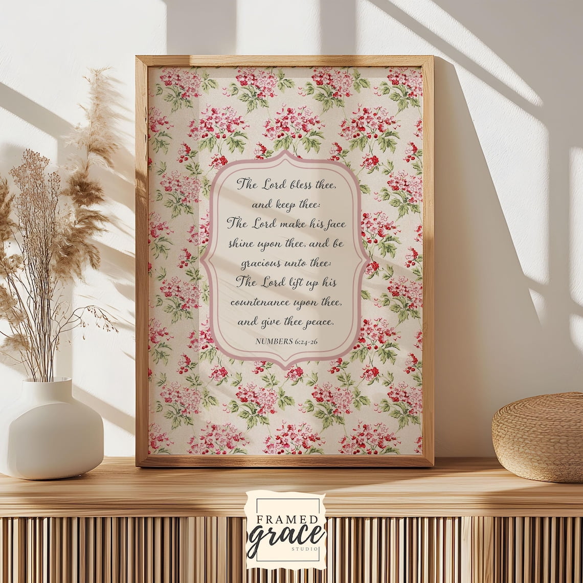 Modroom The Lord Bless You And Keep You Wall Art Print, The Lords ...