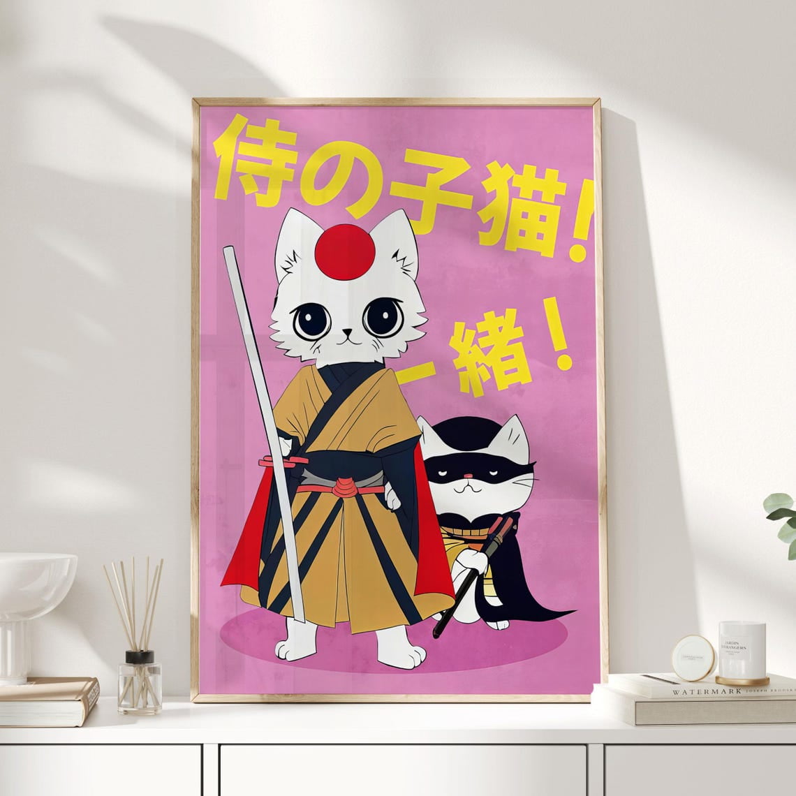 Modroom Maneki Neko, Maneki Neko Cat, Maneki Neko Print, Lucky Cat ...