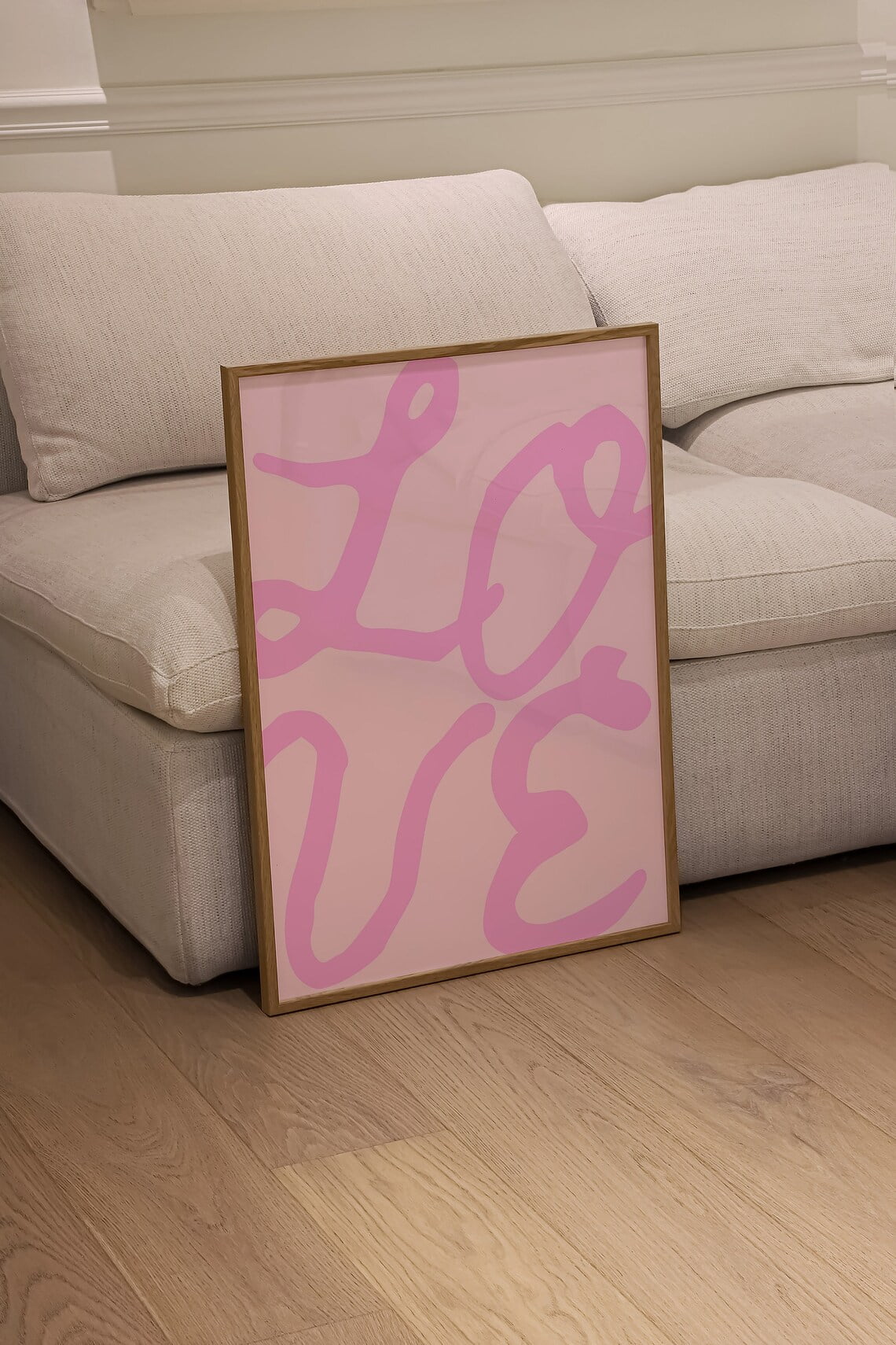 Modroom Maximalist Poster Pink Wall Art Love Wall Art Trendy Pink Art ...