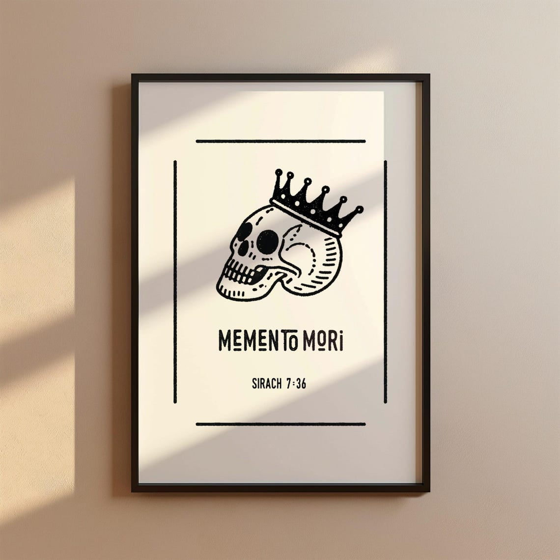 Modroom Memento Mori Catholic Wall Art, Traditional Catholic Print ...