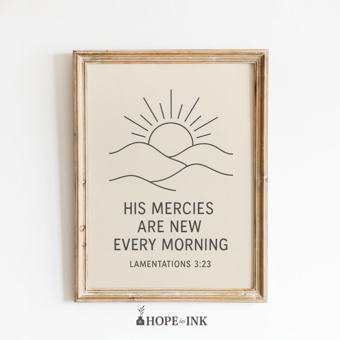 Modroom His Mercies Are New Every Morning - Lamentations 3:23 Poster ...