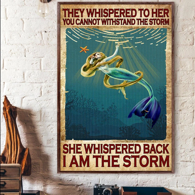 Modroom Mermaid They Whispered To Her I Am The Storm Mermaids Star Fish ...