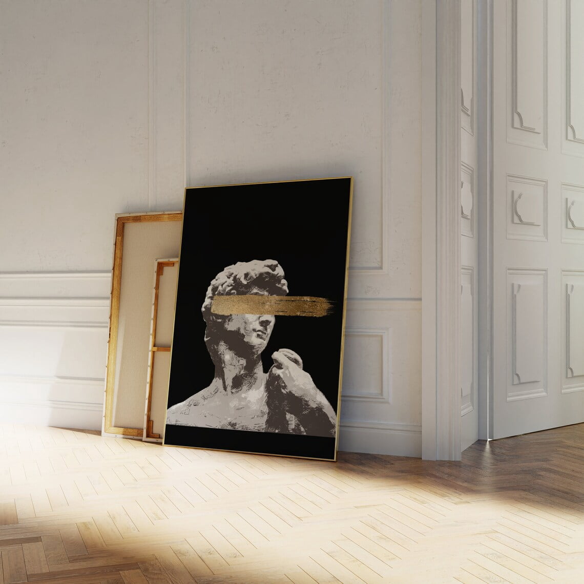 Modroom Modern Statue Wall Art | Minimalist | Statue Print | David ...