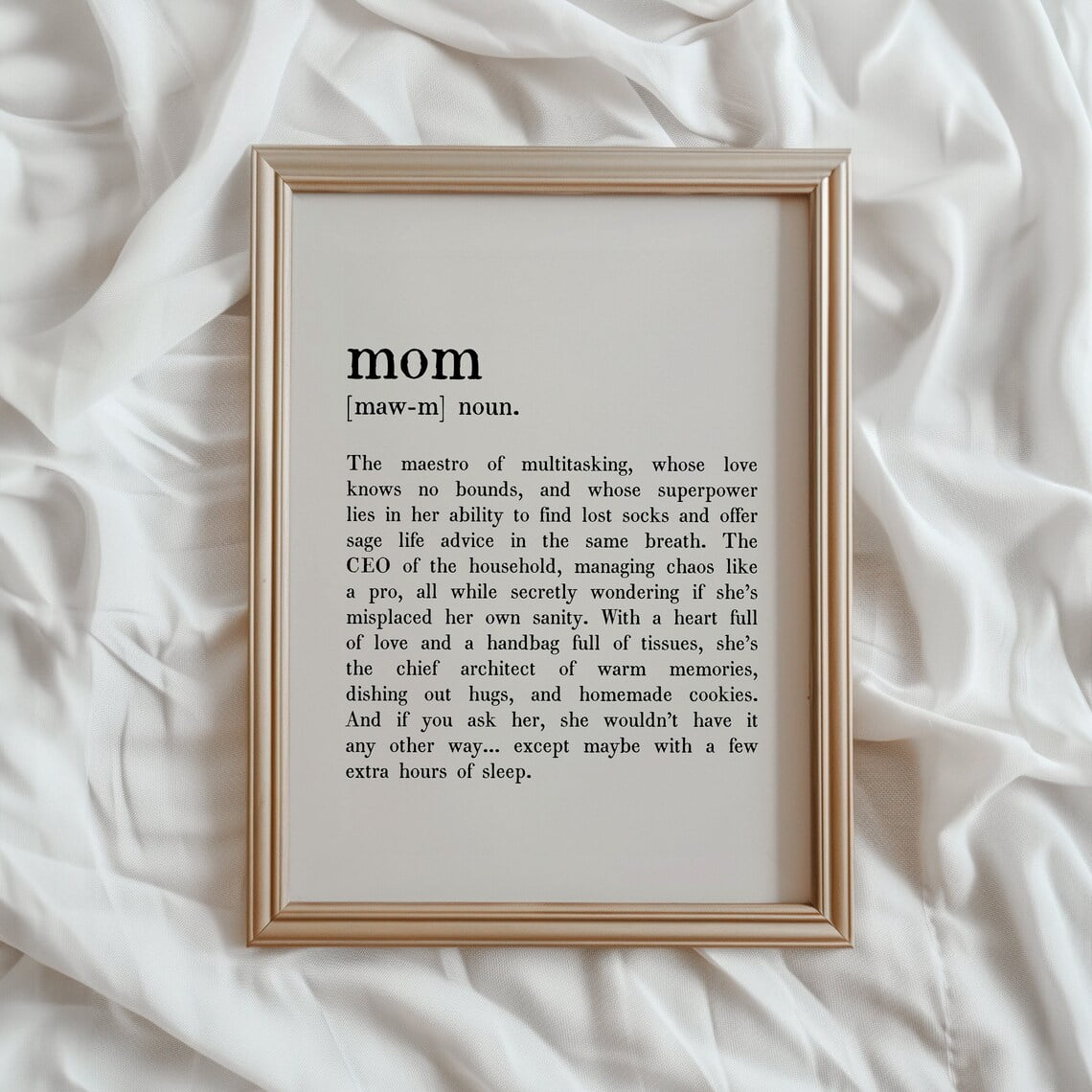 Modroom Mom Definition Print | Mother Wall Art | Mom Poster | Mothers ...