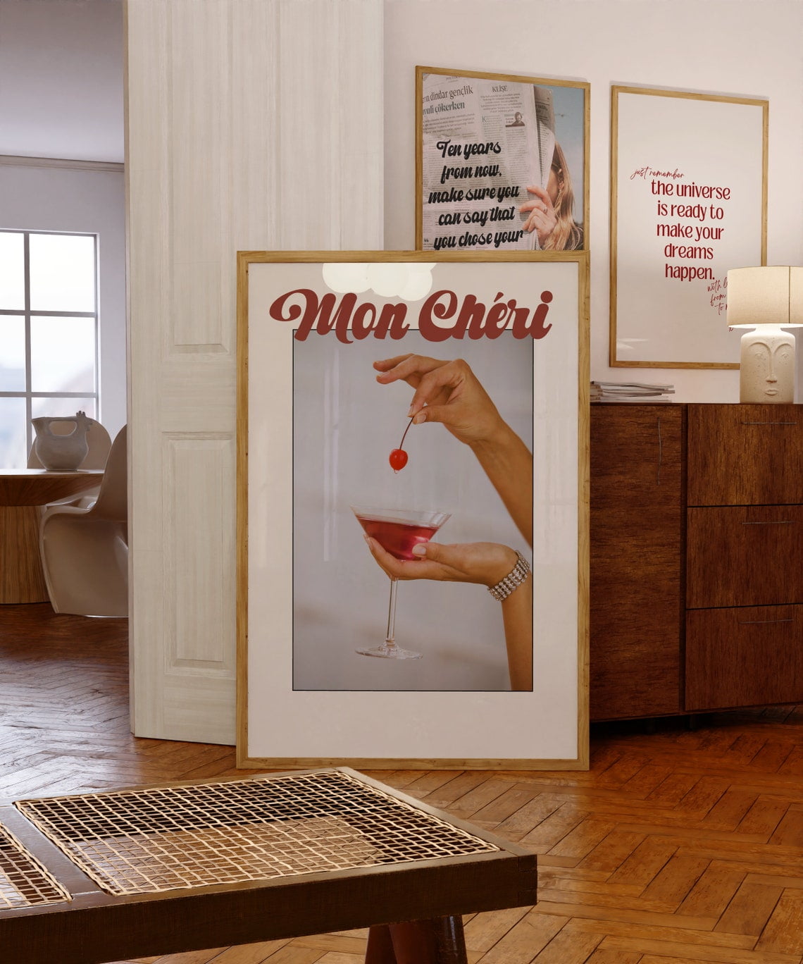 Modroom Mon Cheri Print | Mon Cheri Poster | Mon Cheri Wall Art | Martini Poster | Martini Print ...
