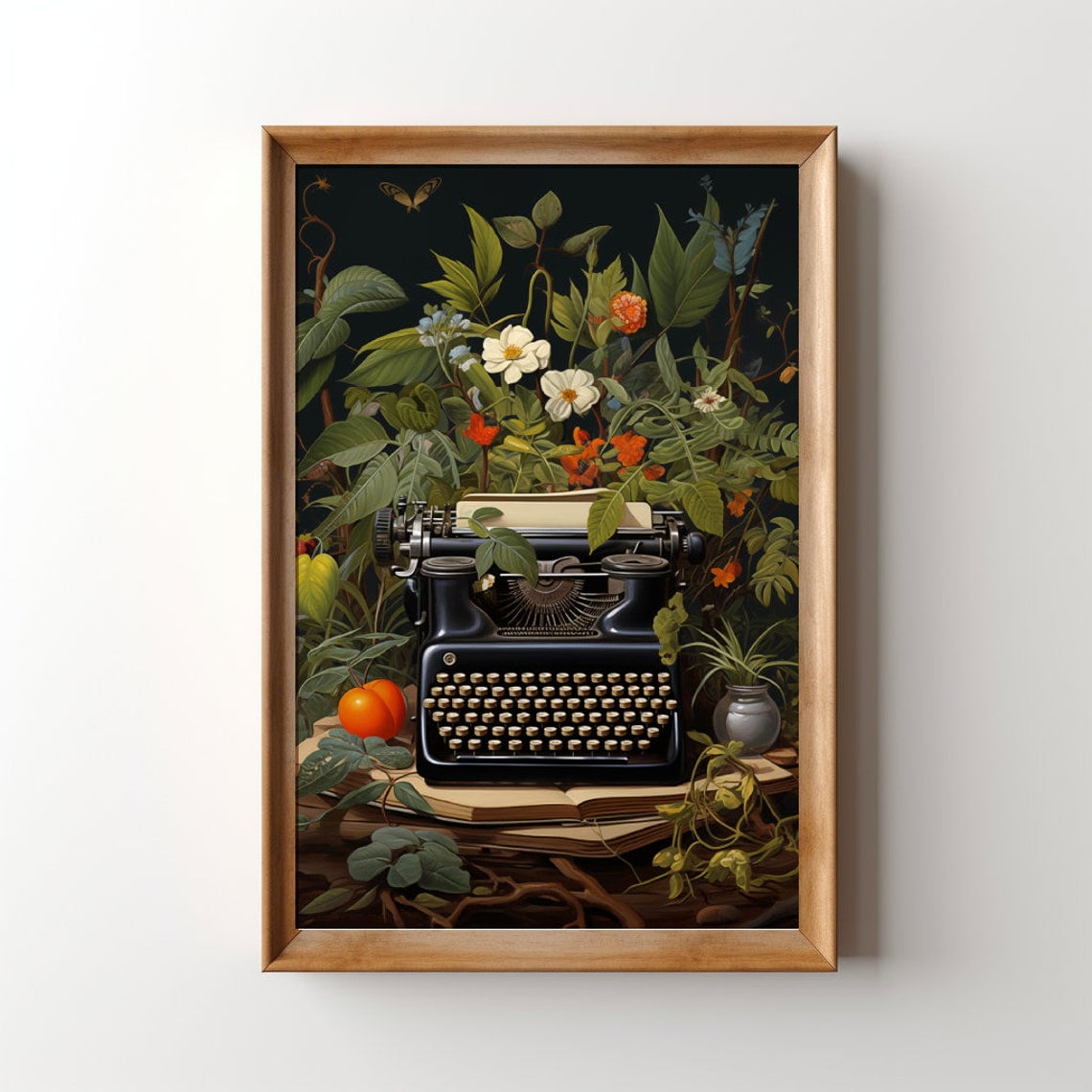 Modroom Moody Typewriter Print Vintage Dark Academia Wall Art, Gothic ...