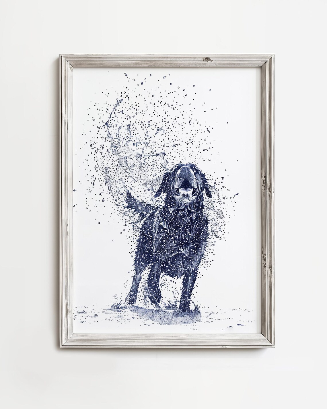 Modroom Mutt Wet Dog Shake, Happy Dog Life Poster, Coastal Cottage ...