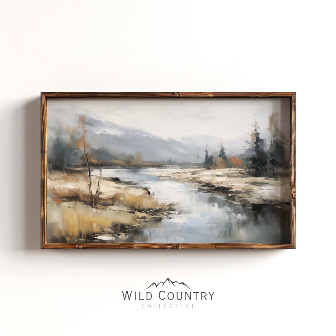 Modroom Mystic River Poster Print Vintage Montana Landscape Rustic ...