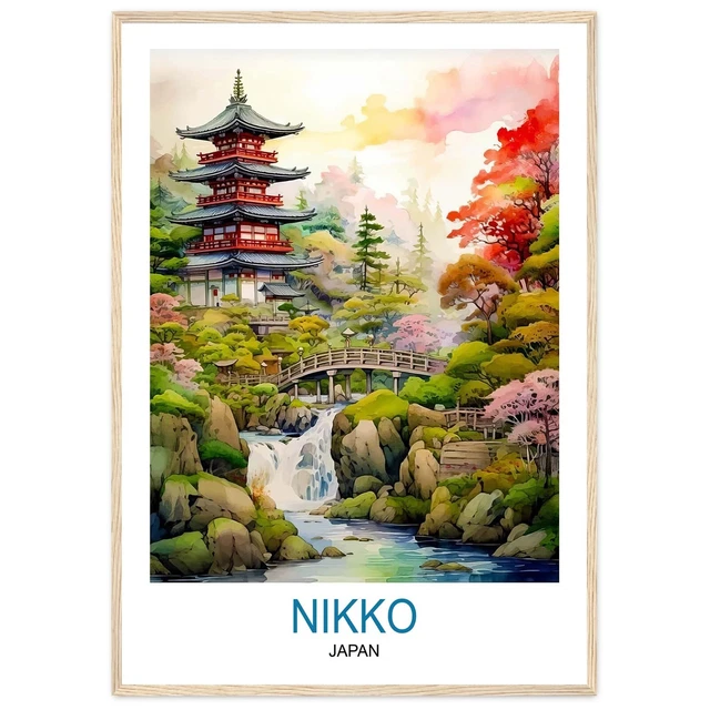 Modroom Nikko Japan Travel Print Nikko Wall Decor Nikko Poster Japan ...