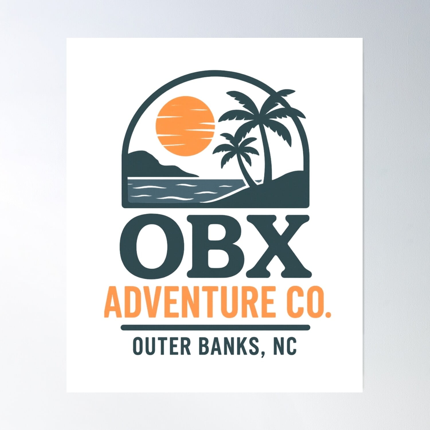 Modroom Obx Adventure Co. – Outer Banks Fan Art Tourist Logo Poster ...