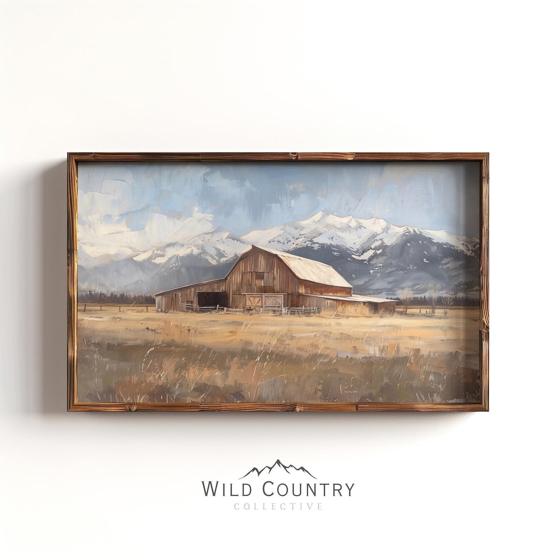 Modroom Old Barn Poster Print Vintage Farm Landscape Rustic Cabin Wall ...