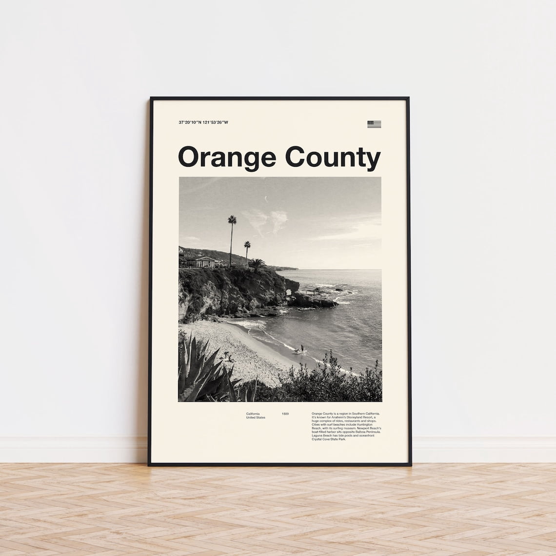 Modroom Orange County Print | Orange County Poster | Orange County Wall ...