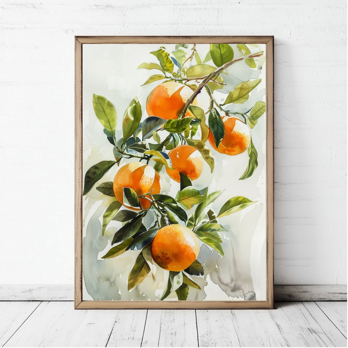 Modroom Orange Tree Art Citron Painting Print Orange Fine Art Print ...
