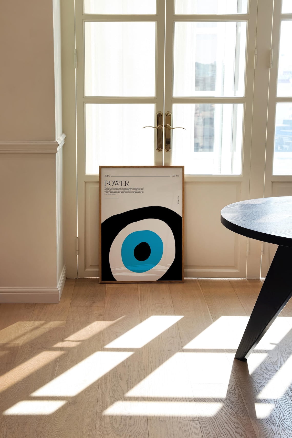 Modroom Original Black Evil Eye Print, Abstract Print, Boho Wall Art ...