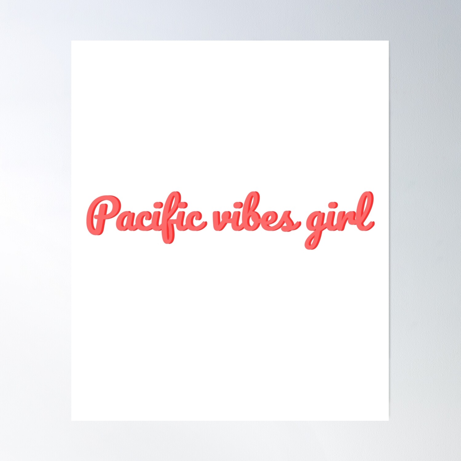 Modroom Pacific Vibes Girl Poster Wall Art, Modern Wall Decor, 8x12 ...