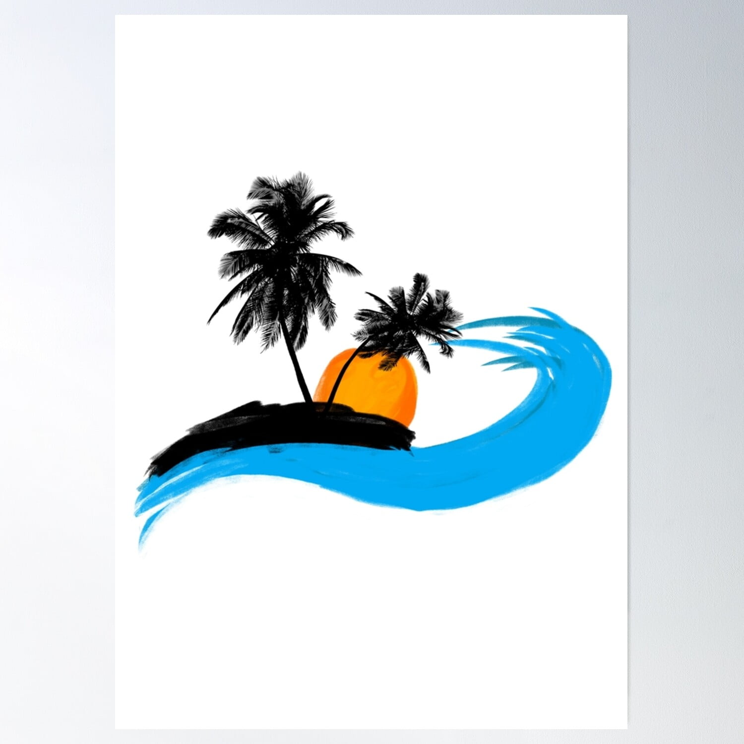 Modroom Palm Beach Is Back Summer Poster Wall Art, Modern Wall Decor ...