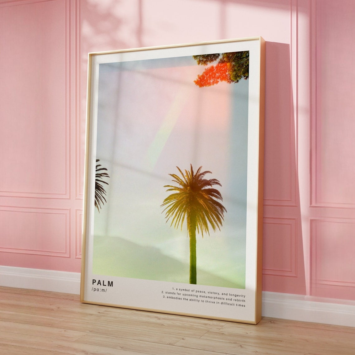 Modroom Palm Tree Print California Wall Art Palm Definition Print ...