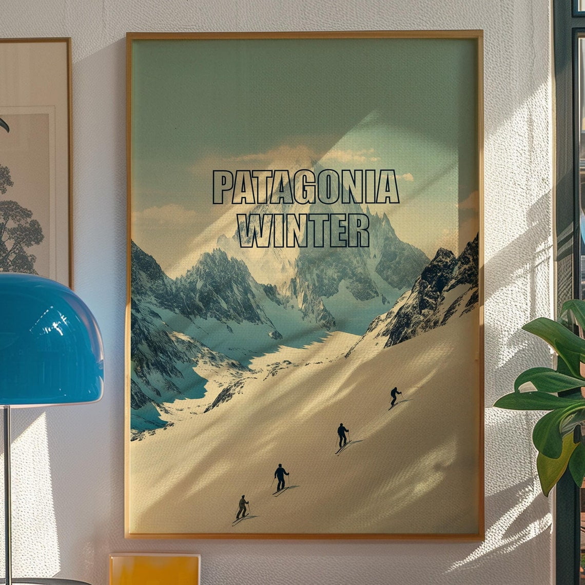 Modroom Patagonia National Park, 90S Aesthetic Wall Art, Retro Hiking ...