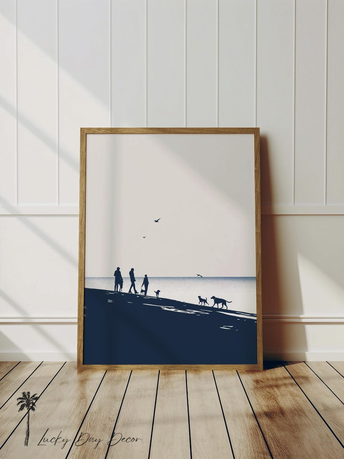 Modroom Peaceful Beach Evening, Minimalist Coastal Art, Sand Dunes ...