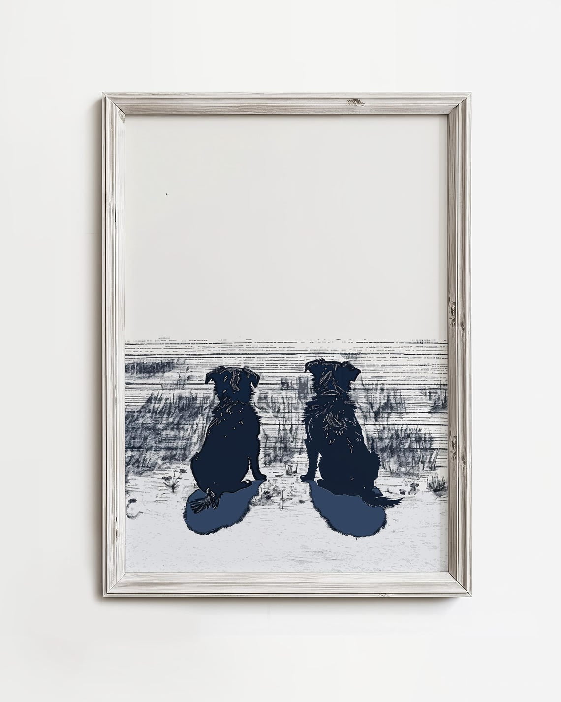 Modroom Peaceful Oceanside Dogs, Relaxing Adorable Dogs, Dog Home Art ...