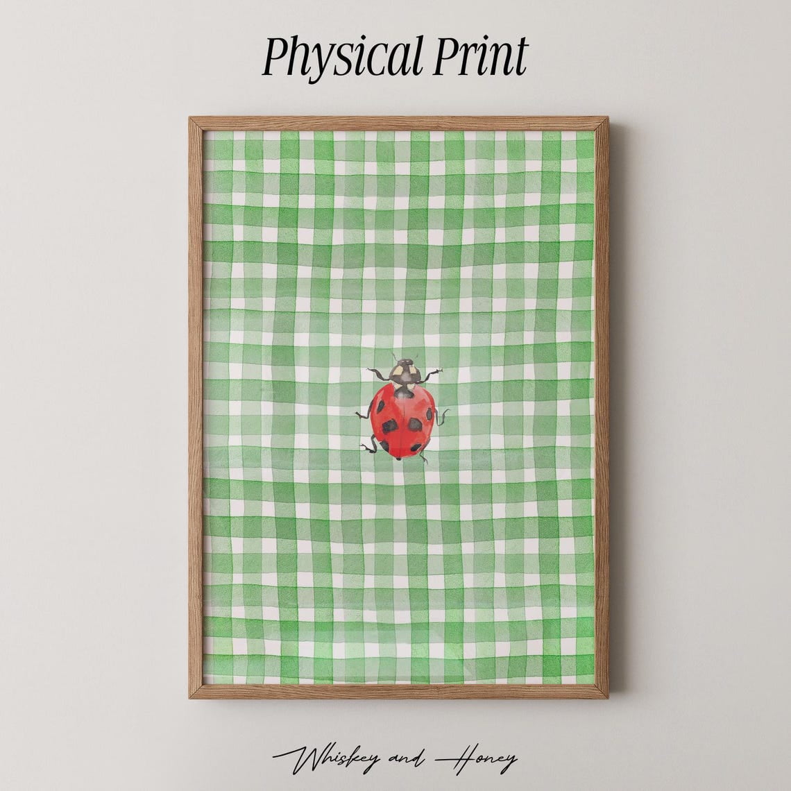 Modroom Physical Poster | Lady Bug Poster | Cute Wall Art | Watercolor ...