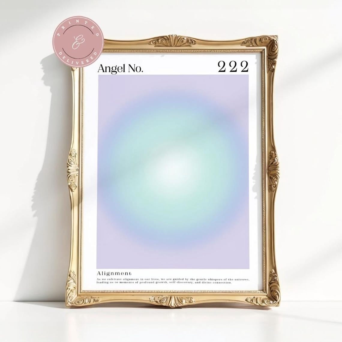Modroom Positive Aura Posters 222 Spiritual Gradient Aura Poster Trendy ...