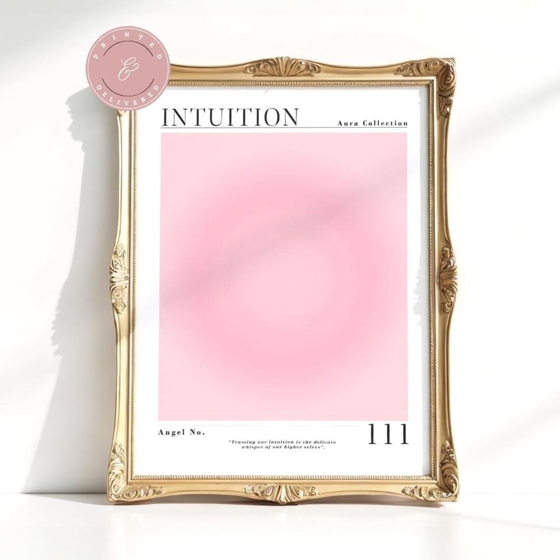 Modroom Positive Aura Posters Pink Spiritual Gradient Aura Poster ...