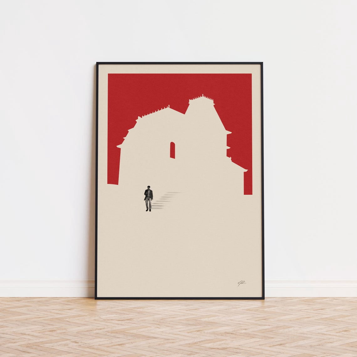 Modroom Psycho Inspired Poster | Minimalist Art Print | Retro Art Print ...