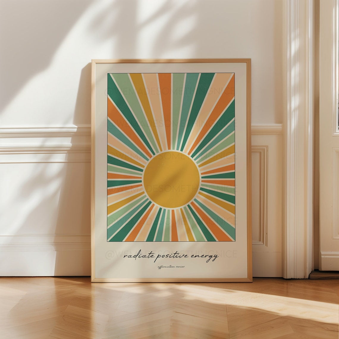 Modroom Radiate Positive Energy Print, Motivation Poster, Inspirational ...