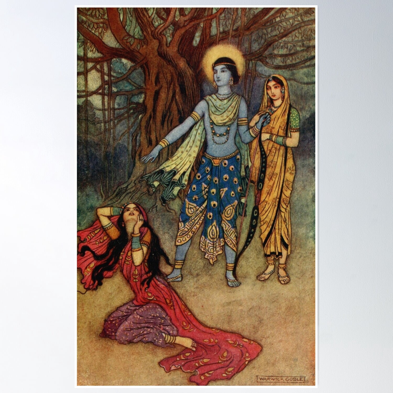 Modroom Rama Spurns Suparnakha From Tales From Bengal Illustration ...