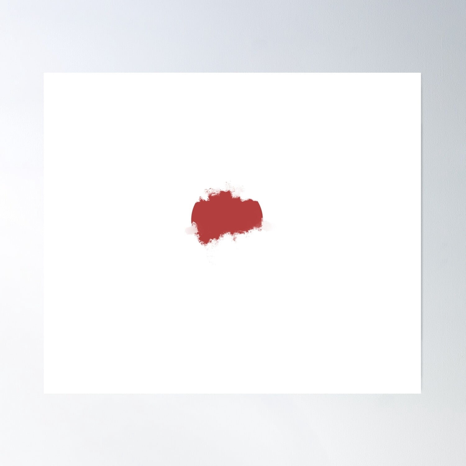 Modroom Red Blood Moon Poster Wall Art, Modern Wall Decor, 24x36 ...