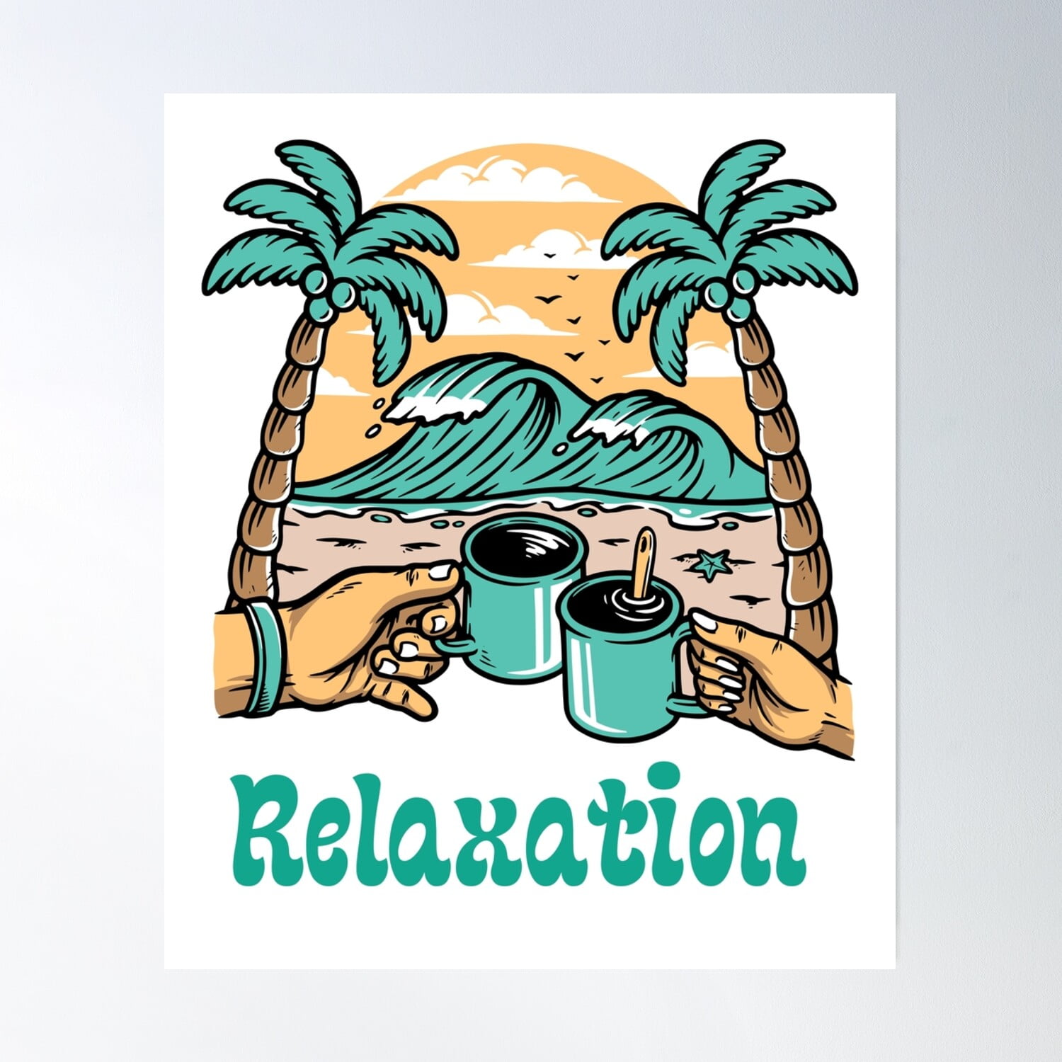 Modroom Relaxation Poster Wall Art, Modern Wall Decor, 24x36 UNFRAMED ...