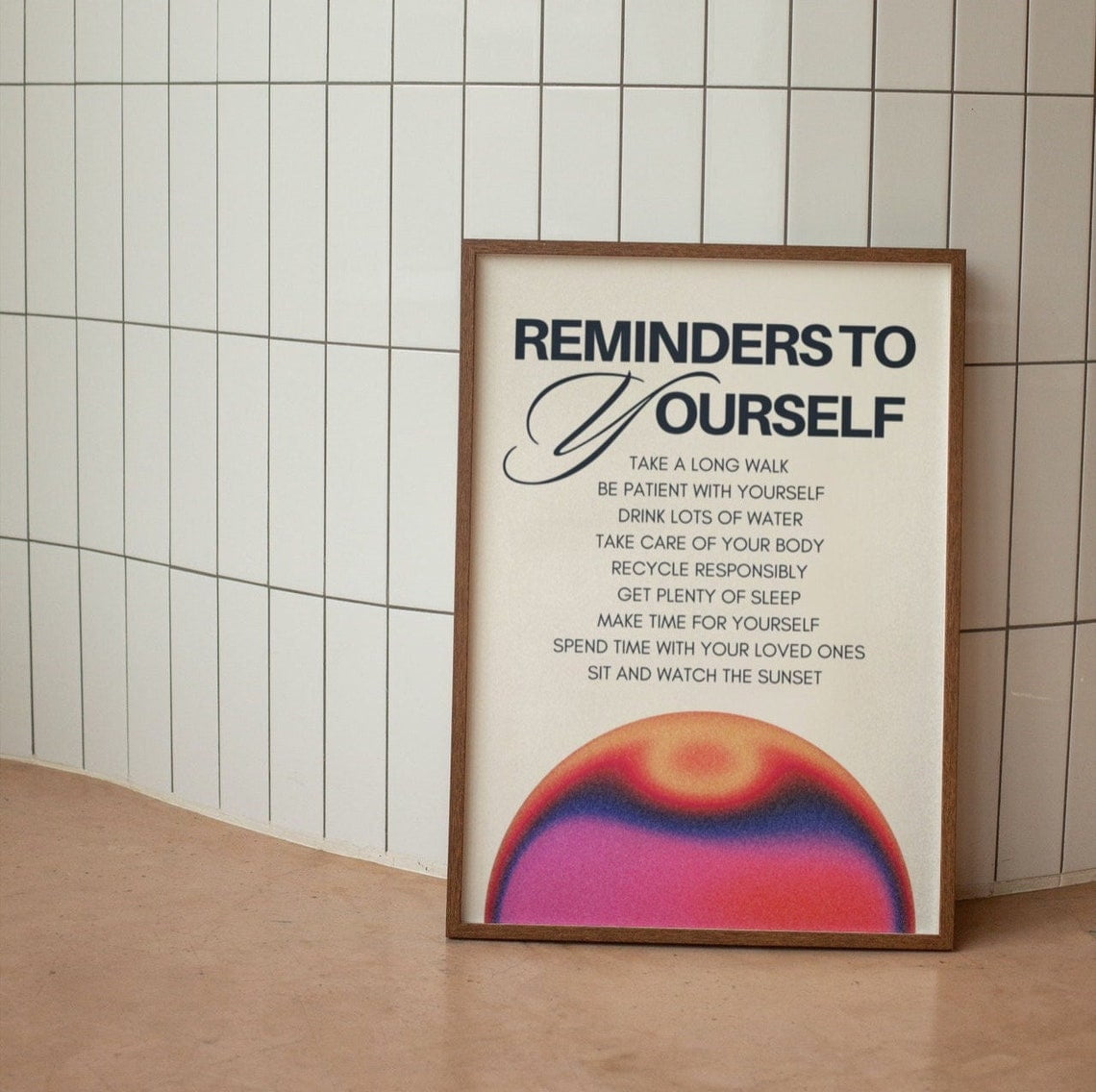 Modroom Reminders To Yourself, Affirmations Wall Art, Positive ...